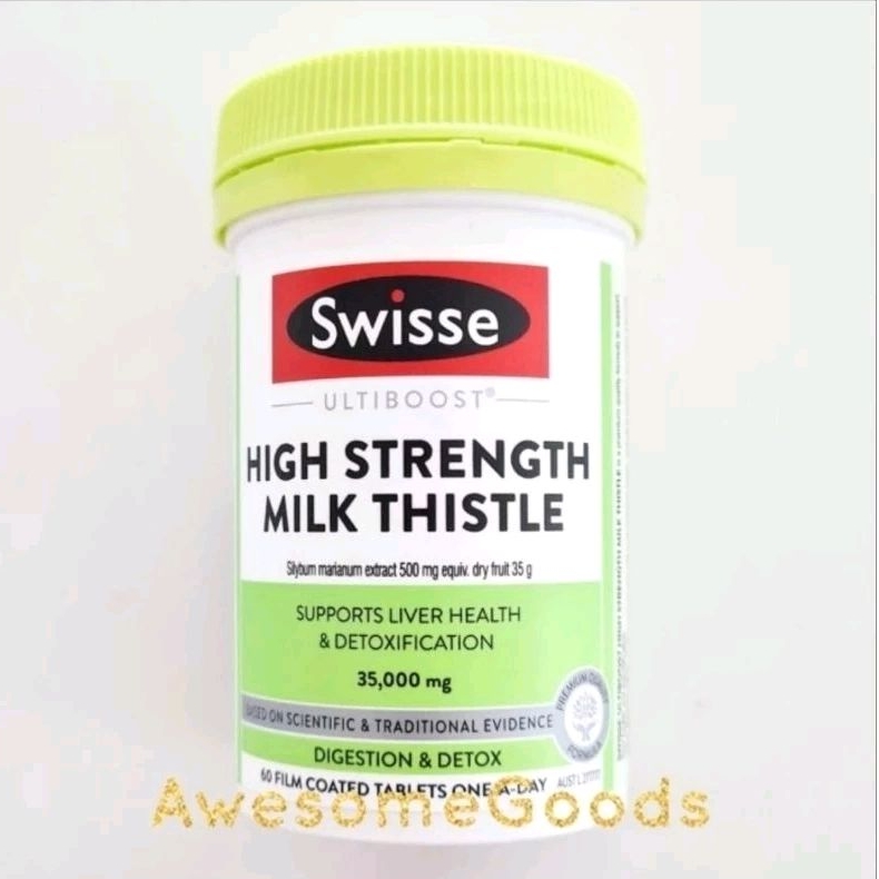 Jual Swisse Ultiboost High Strength Milk Thistle 60 Tablets | Shopee ...