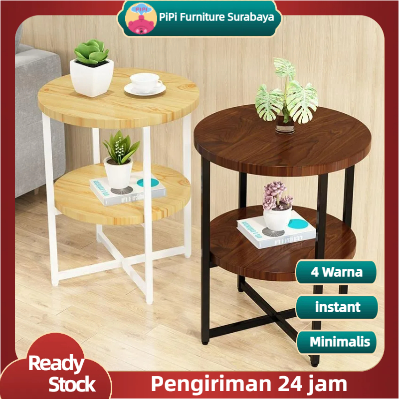 Jual PiPi Furniture Meja Sudut / Meja Kecil / Coffe Table / Meja Kopi ...