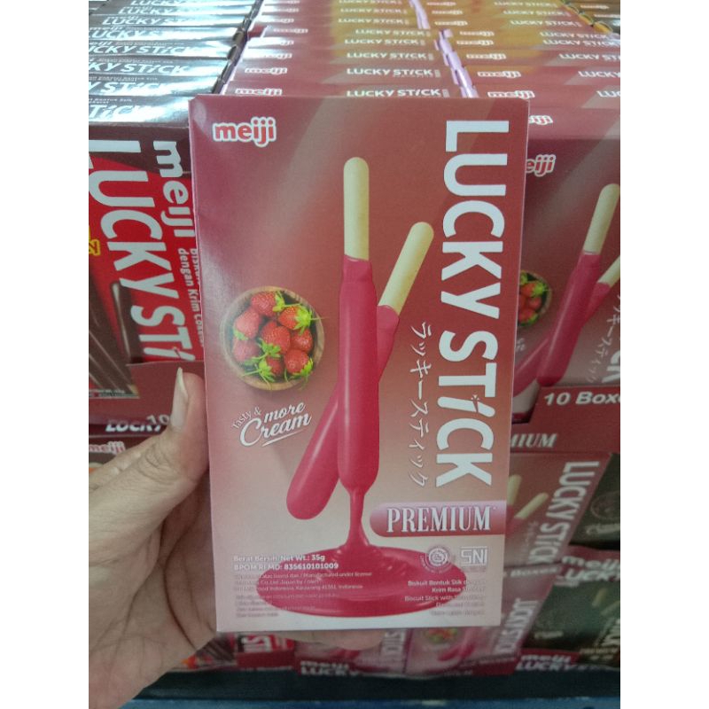 Jual meiji LUCKY STICK PREMIUM 35g | Shopee Indonesia