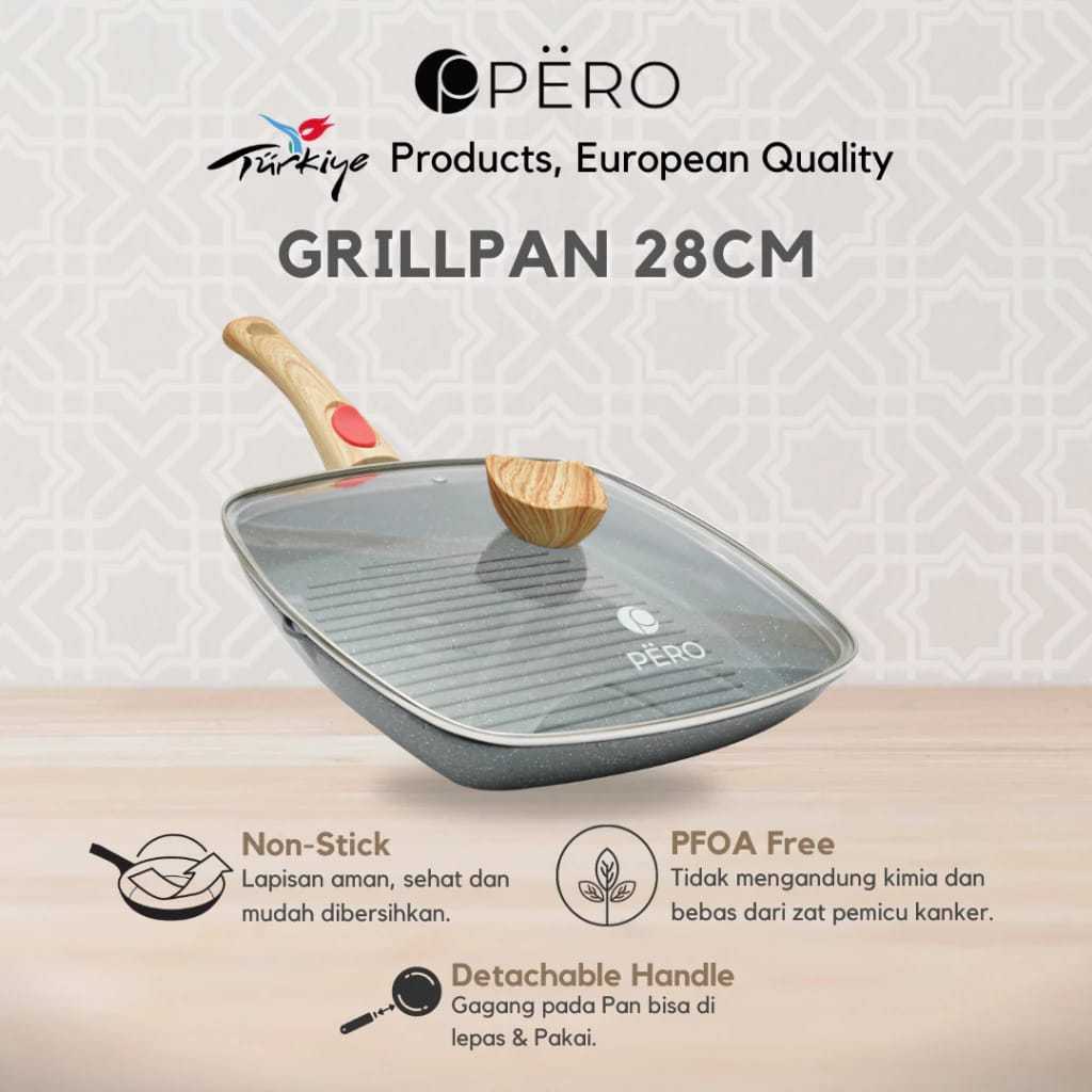 Jual PERO BIOGRANITE GRILL PAN 28CM | Shopee Indonesia