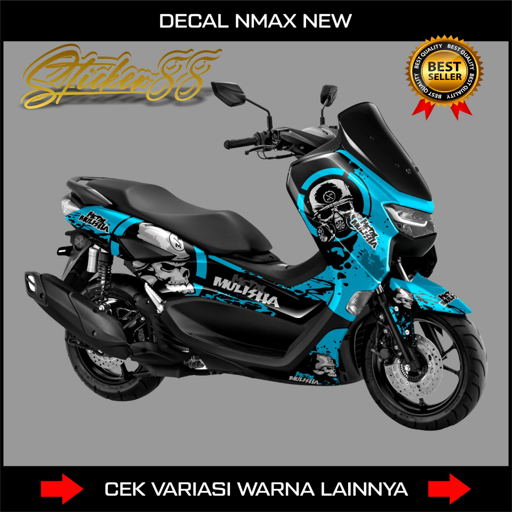 Jual Sticker decal nmax new 155 / 2020 - 2022 / metal mulisha grafis ...