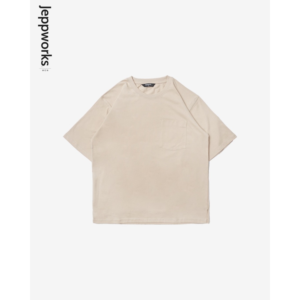 Jual Jeppworks Oversize Pocket Tee - Beige | Shopee Indonesia