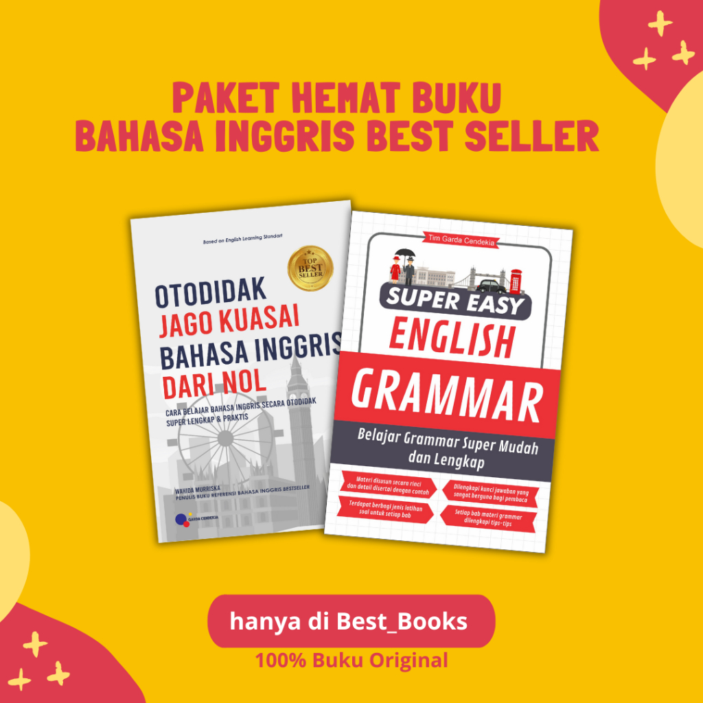 Jual BUKU PAKET HEMAT JAGO BAHASA INGGRIS BEST SELLER!!! / OTODIDAK JAGO KUASAI BAHASA INGGRIS ...