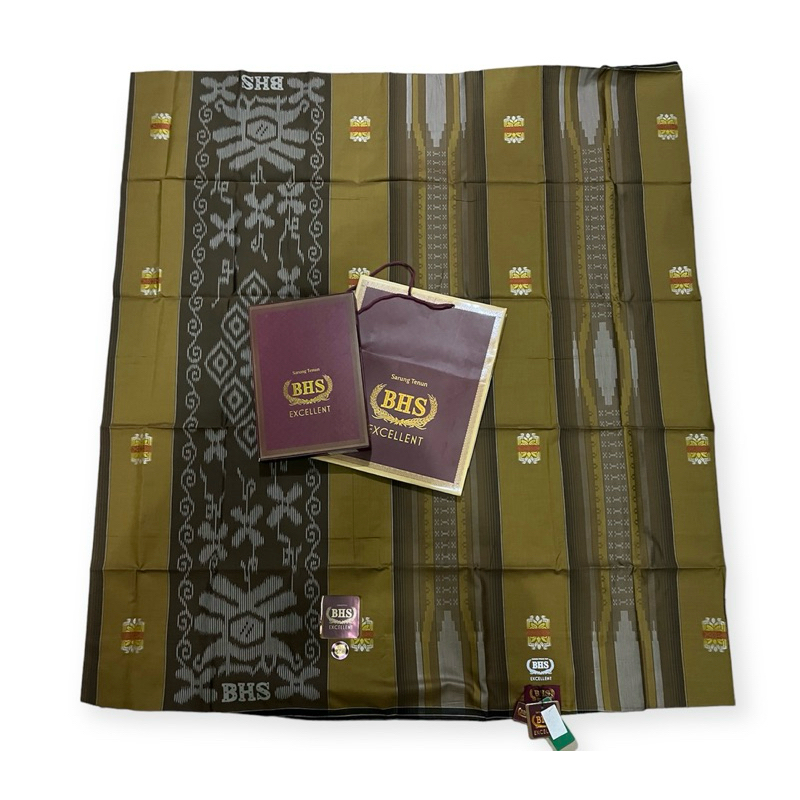 Jual Sarung BHS Excellent Gold Type E52 SGB Coklat Muda | Shopee Indonesia