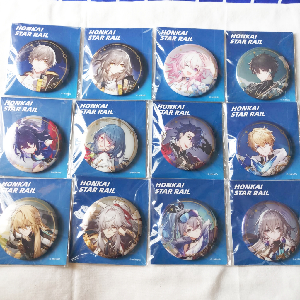 Jual Ready HSR Star Rail Badge Pin LC Caelus Stelle March 7th Dan Heng ...