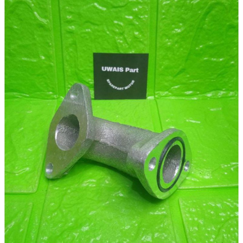 Jual Insulator Manipul intake manifold karburator Honda Astrea grand model bengkok | Shopee ...