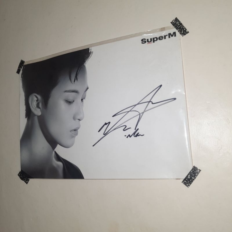 Jual Mark superm signed poster official asli jopping real (nct 127 ...