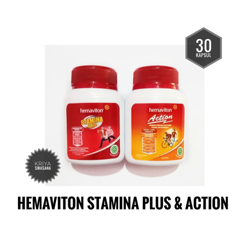 Jual HEMAVITON STAMINA PLUS & ACTION IMUNUP BOTOL ISI 30 KAPSUL ...
