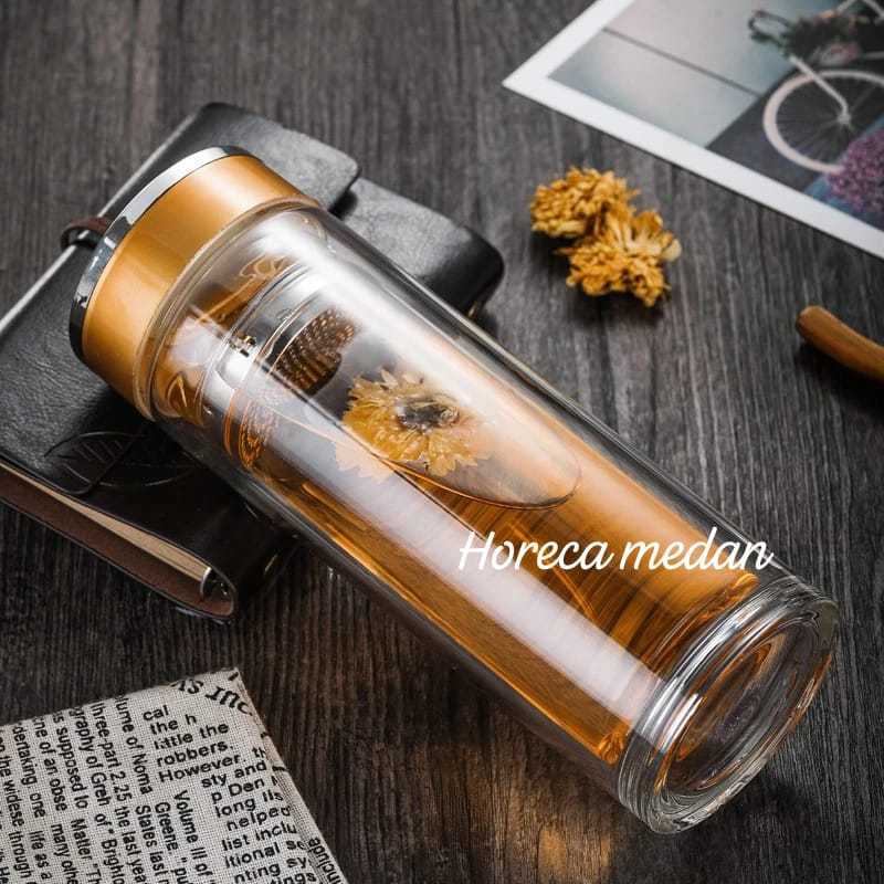 Jual Tumbler Botol Termos kaca tahan Panas dan Dingin / tumbler Double ...