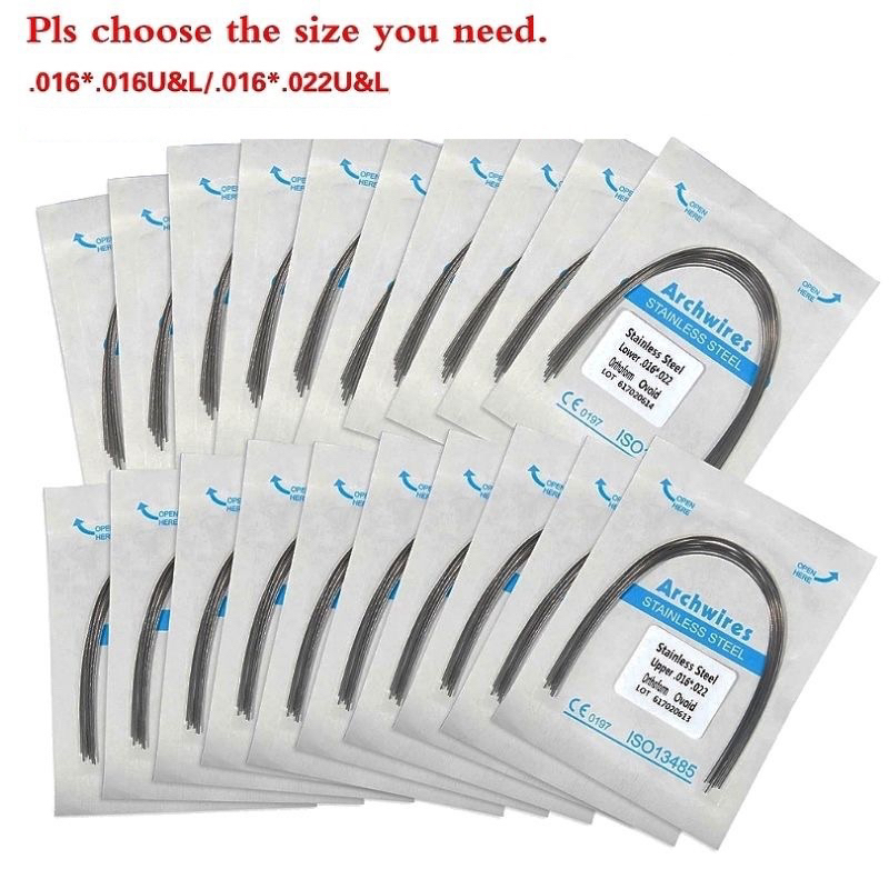 Jual 1 pack isi 10 pcs Niti Stainless Steel Recta (Rectangular) Wire ...