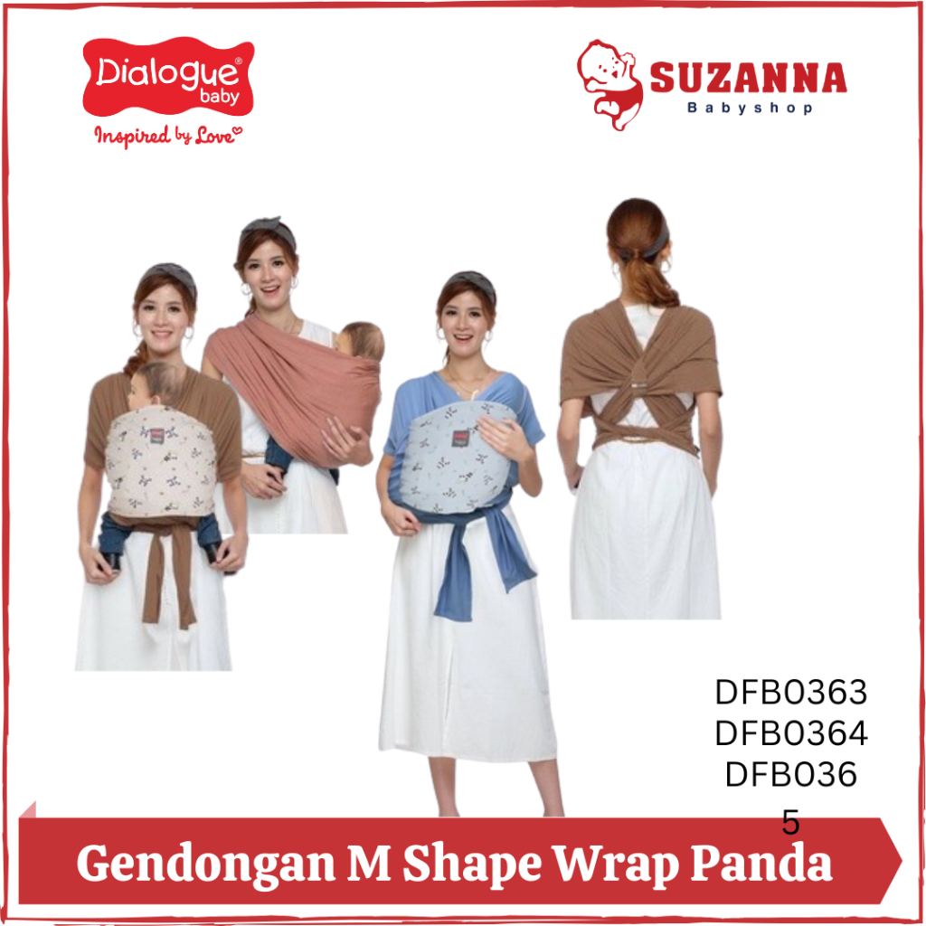 Jual Dialogue Baby Gendongan M-Shape Wrap Panda Series | Shopee Indonesia