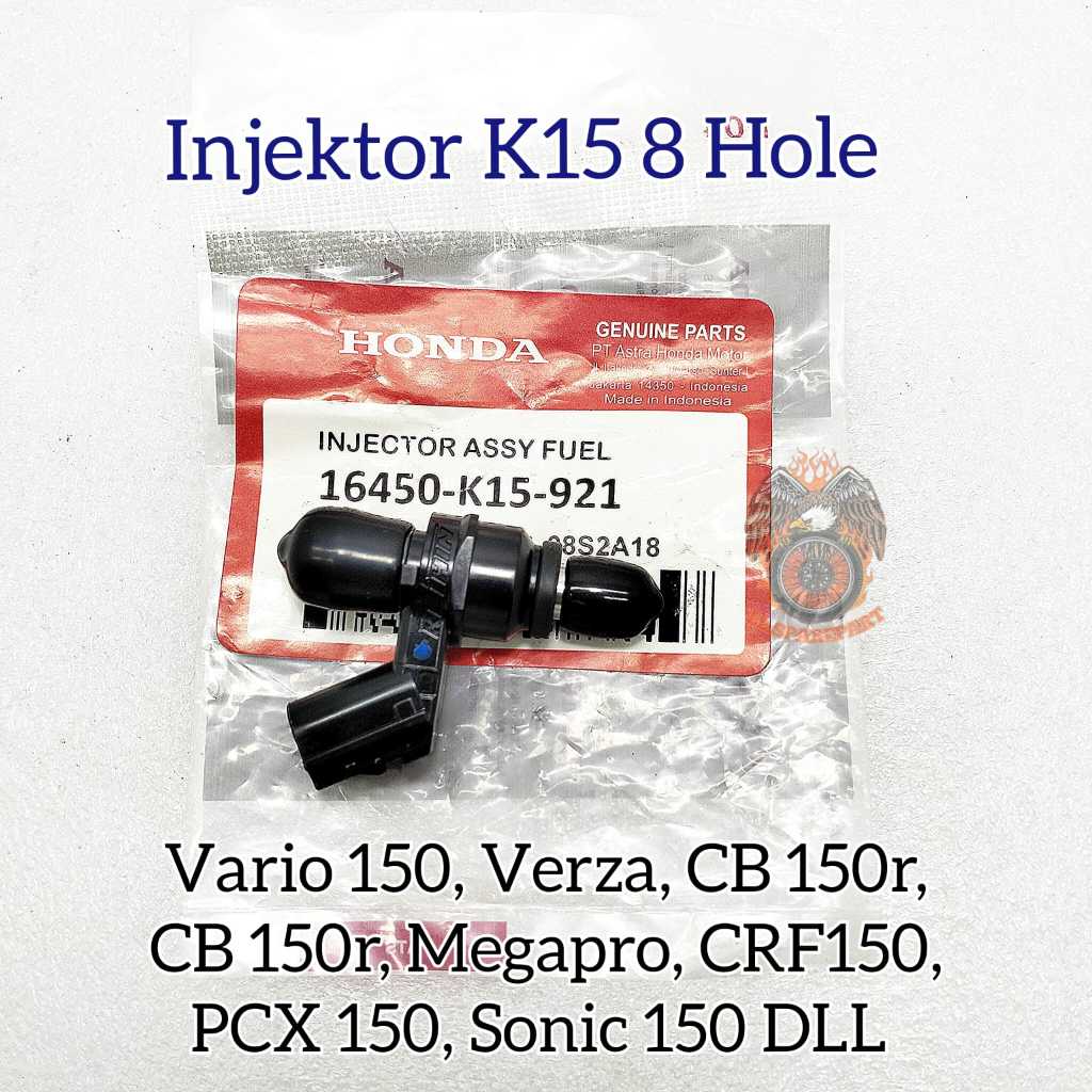 Jual INJEKTOR HONDA KUALITAS ASLI ORIGINAL K15 8 HOLE MEGAPRO VERZA CRF ...