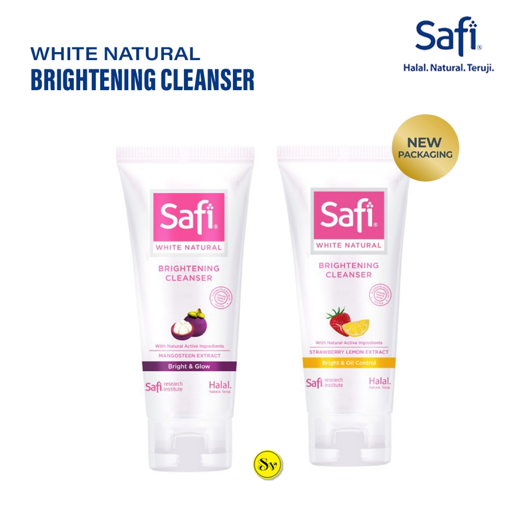 Jual Safi White Natural Brightening Cleanser Strawberry Lemon ...