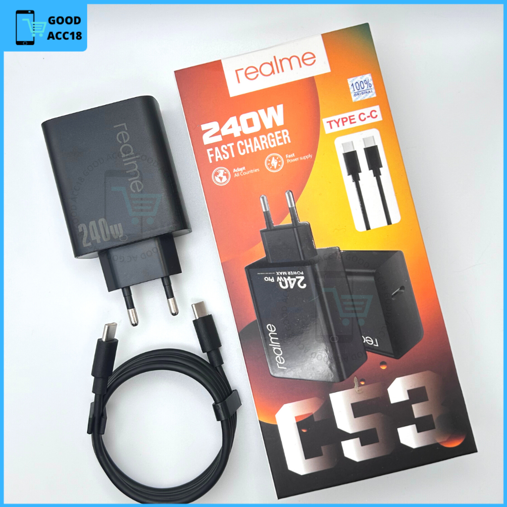 Jual Charger Realme C53 Original 240W Type-C To Type-C Fast Charger ...
