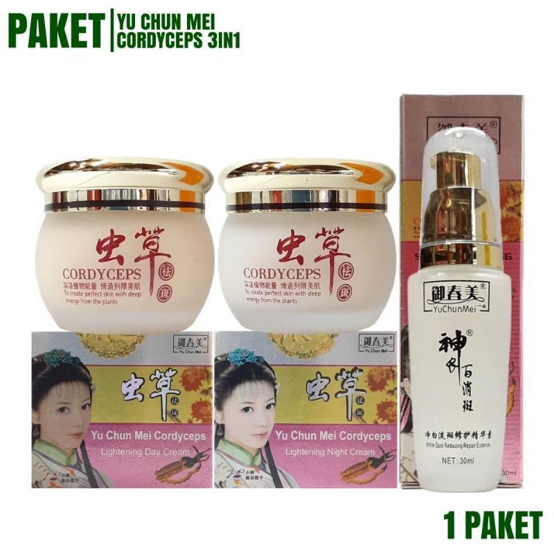 Jual Paket Yu Chun Mei Cordyceps Cream 3in1 BPOM (Serum) | Shopee Indonesia