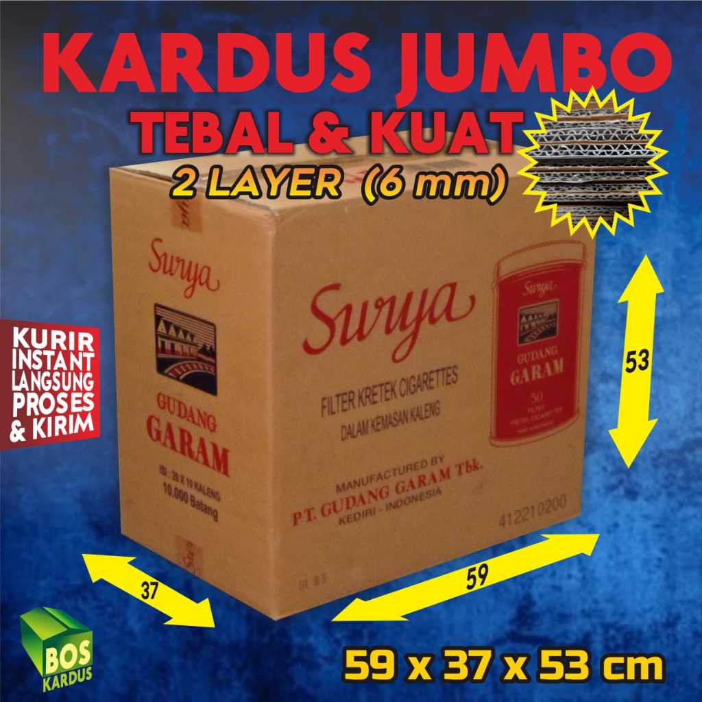 Jual Kardus Besar Packing Pindahan Bekas Jumbo Dus Packaging Baru Tebal ...