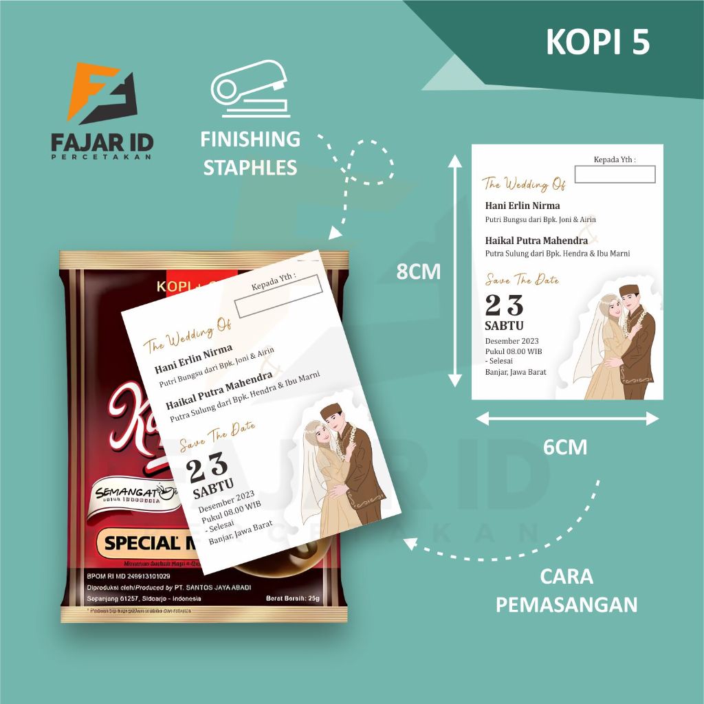 Jual Undangan Mini Kopi Murah Viral Minimalis Viral Aesthetic | Shopee ...