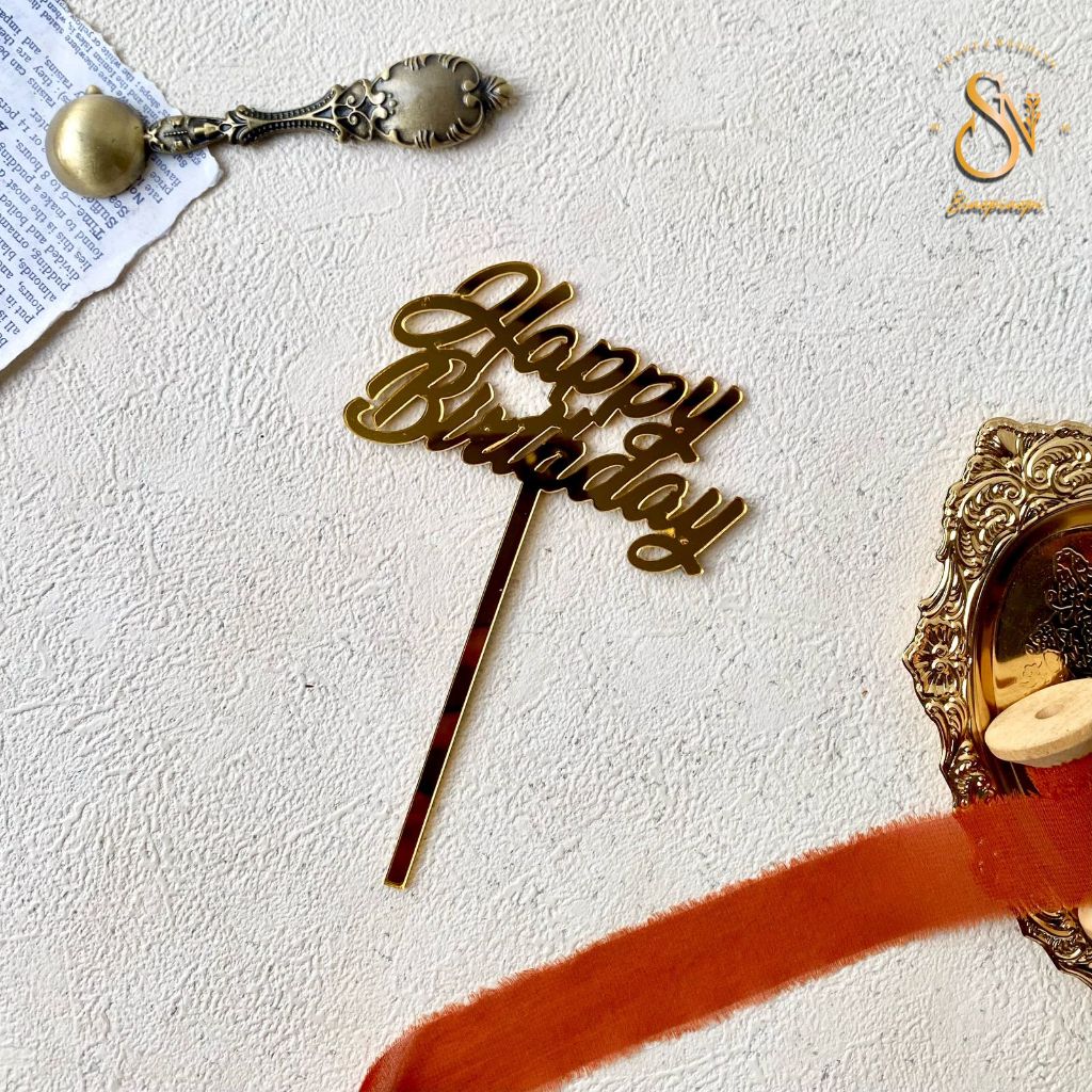 Jual Otello Cake Topper Kue Happy Birthday Mini Hiasan Kue Ulang Tahun Caketopper Tancapan ...