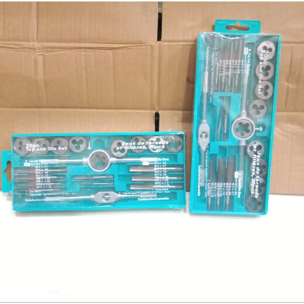 Jual HAND TAP DAN SNAI SET ISI 20 Pcs TAP DIE SET untuk membuat drat ...