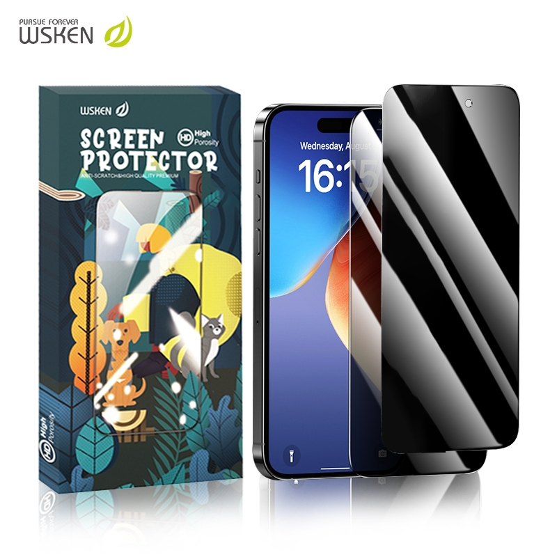 Jual Wsken Tempered Glass iPhone 15Pro max HD Privacy Screen Protector 15Promax / 15Pro / 15Plus ...