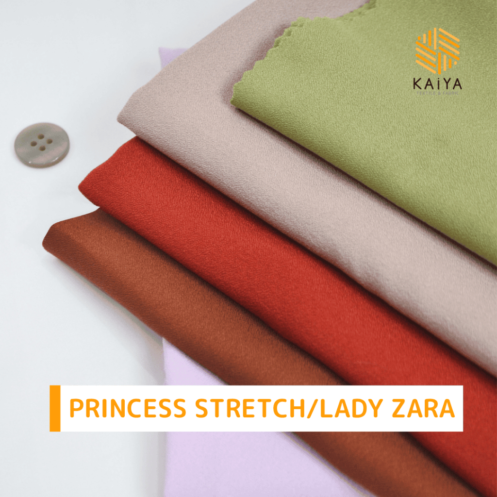 Jual Bahan Kain Princess Stretch Lady Zara per 0.5 meter | Shopee Indonesia