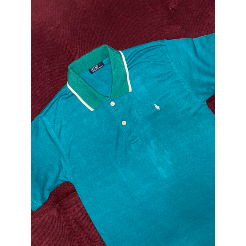Jual Polo Ralph Lauren Polo Shirt Custom Fit Ocean Blue | Shopee Indonesia
