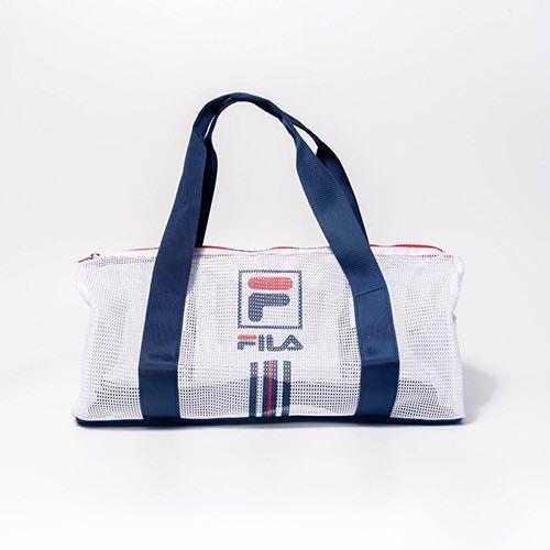 Jual Starbucks x Fila Mesh Bag Tas Gym Sport Semi Transparan Messenger ...