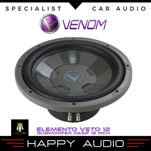 Jual Subwoofer Pasif 12 Inch VENOM ELEMENTO VETO 12 Single Voice Coil 4 ...