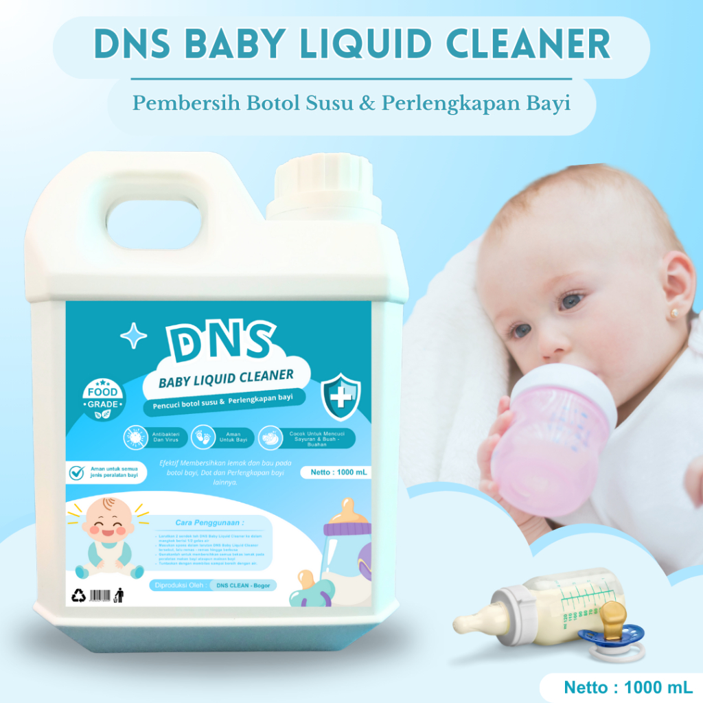 Jual DNS Liquid Cleaner Cairan Sabun Pembersih Botol Susu Perlengkapan ...