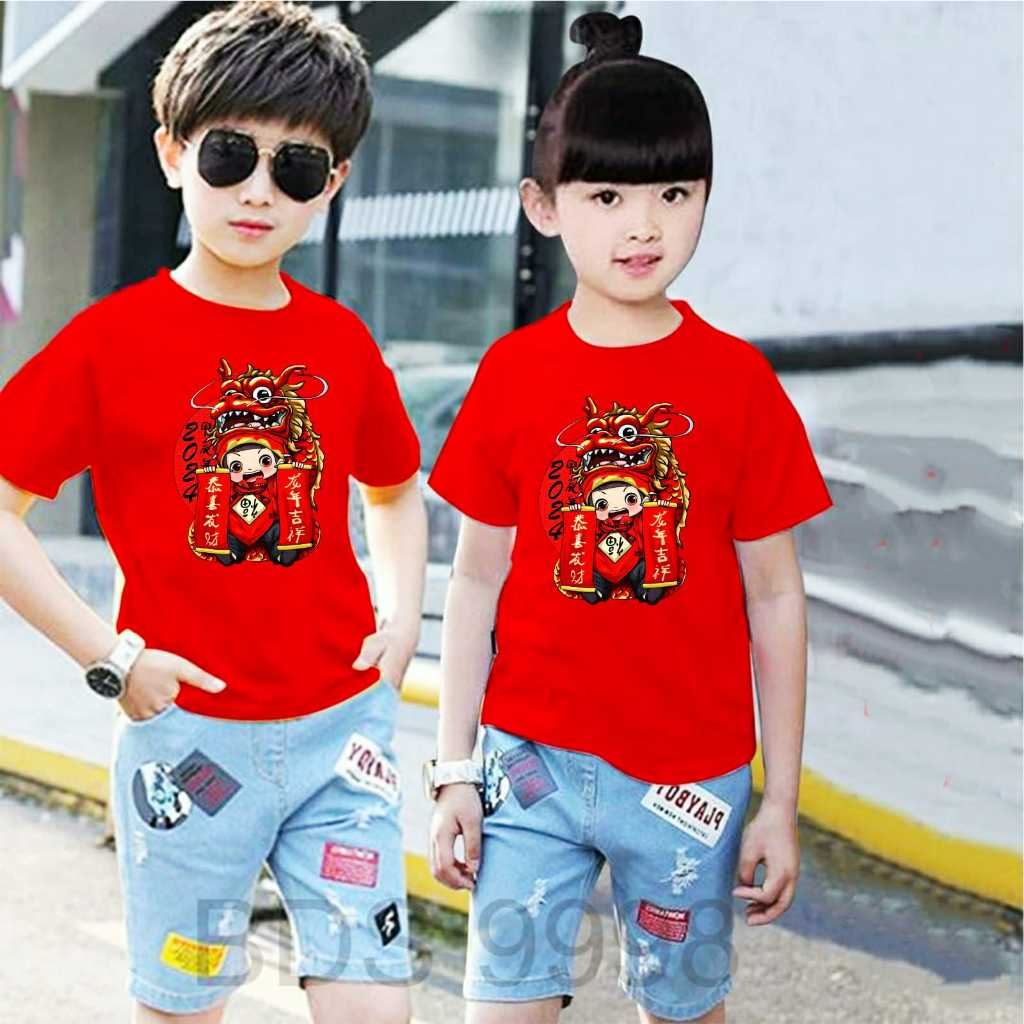 Jual tshirt kids kaos cny atasan premium kaos keluarga baju sincia ...