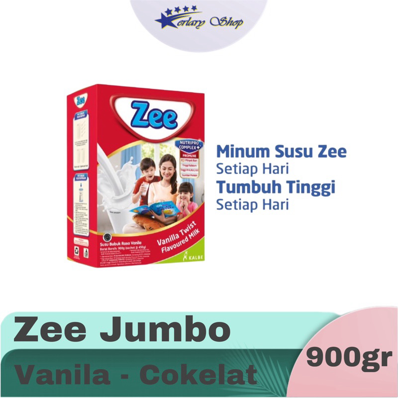 Jual Zee Jumbo Reguler 2x450gr vanila cokelat / Zee Reguler 900gr susu ...