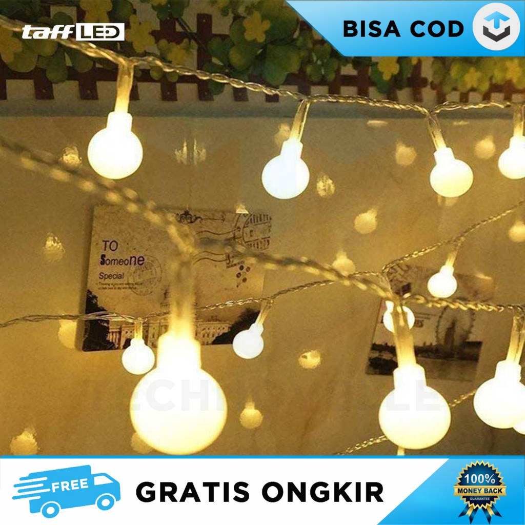 Jual LAMPU MINIMALIS HIASAN GANTUNG WATERPROOF TALI 6M MODEL BOHLAM MINI | Shopee Indonesia