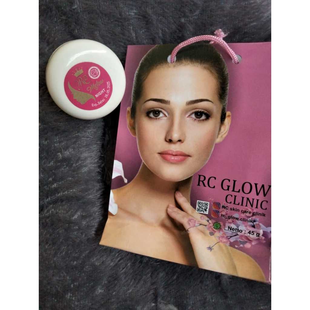 Jual Cream Rc Glow Klinik Malam 45gram ecer | Shopee Indonesia