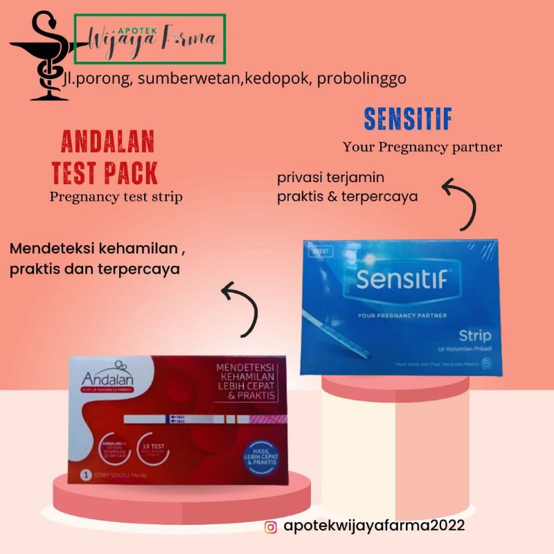 Jual Andalan Test Pack || Sensitif Test Pack | Shopee Indonesia