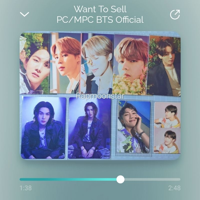 Jual [BACA DESKRIPSI] Photocard BTS Official murah pt 1 (RM, Jin, Suga, Jhope, Jimin, V ...