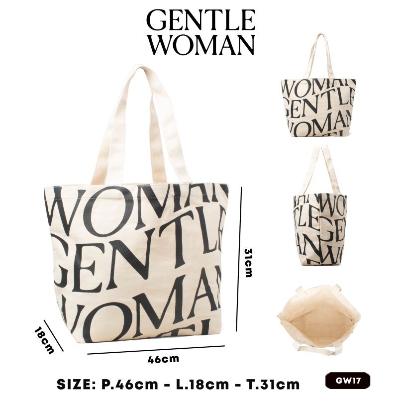Jual Gw 17 - totebag gentlewoman import premium - totebag gentle woman thailand | Shopee Indonesia