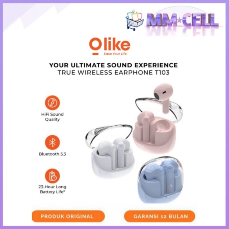 Jual Olike T103 TWS Earphone Bluetooth Wireless | Shopee Indonesia