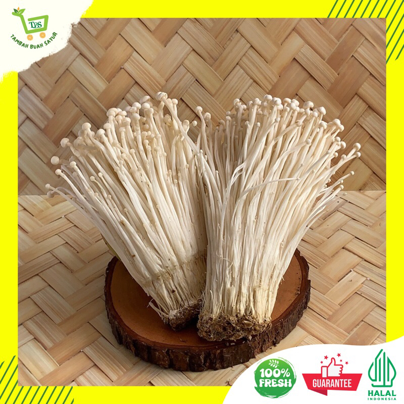 Jual JAMUR ENOKI | ENOKI MUSHROOM 100 GR (KHUSUS SAMEDAY DAN INSTAN ...