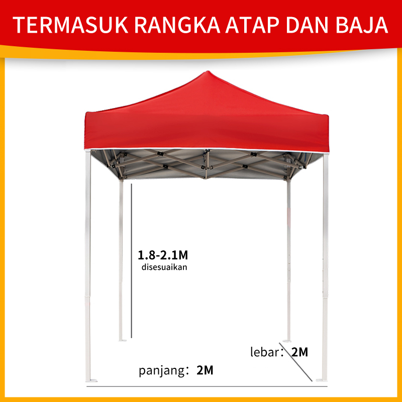Jual Tenda Jualan Set Lengkap Tenda Lipat Dinding Tenda Bazar 600D ...