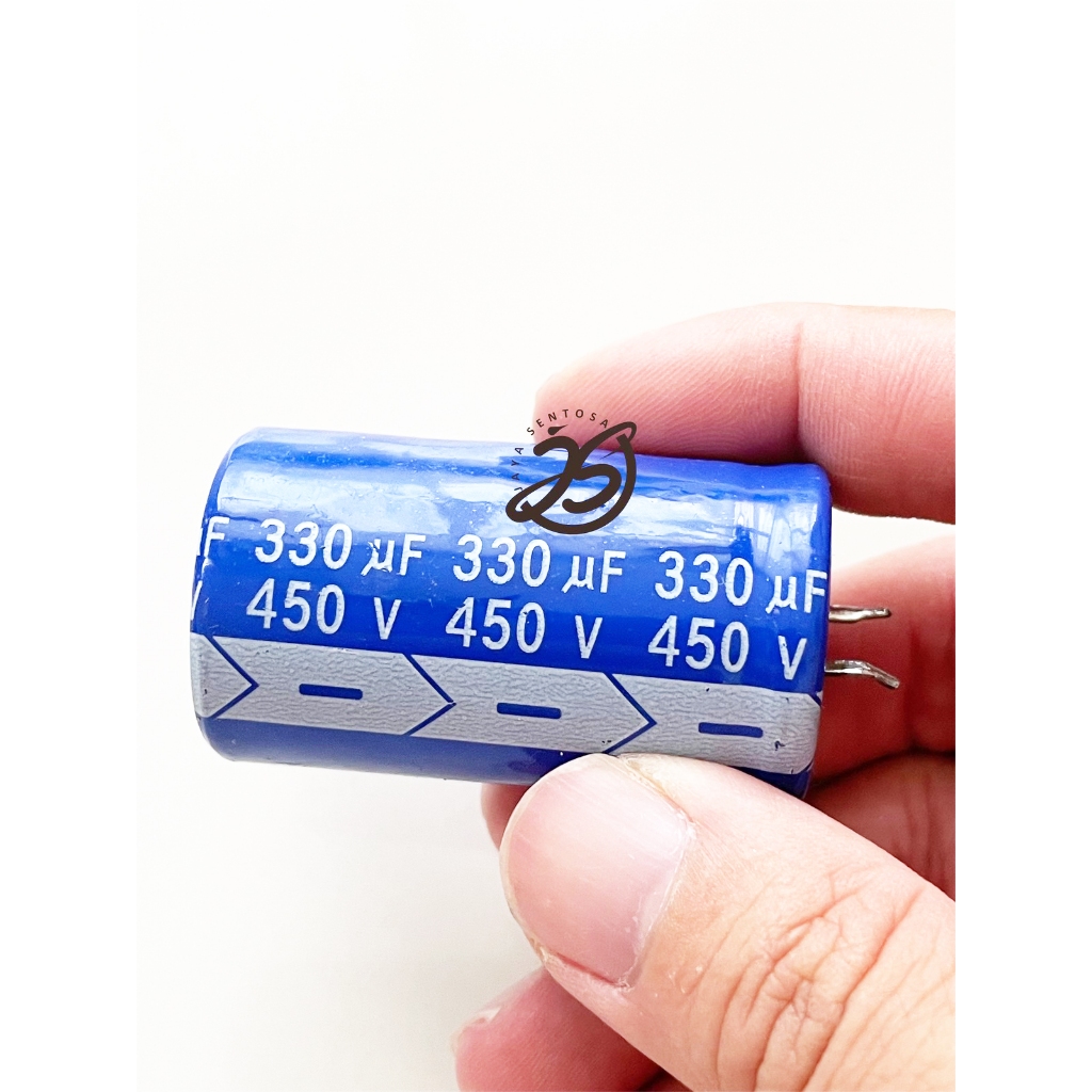 Jual ELCO 330UF 450V (1 BUAH) KAPASITOR CAPACITOR ELCO KAPASITOR ELKO KAPASITOR 330 UF 450 V ups ...