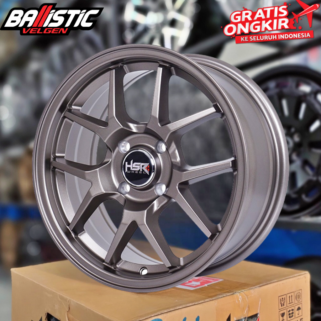 Jual Velg racing Brio Agya Ayla ring 15 HSR HYURA BOROKO 02 R15 lebar 6,5 Pcd 4X100 ET42 Semi ...