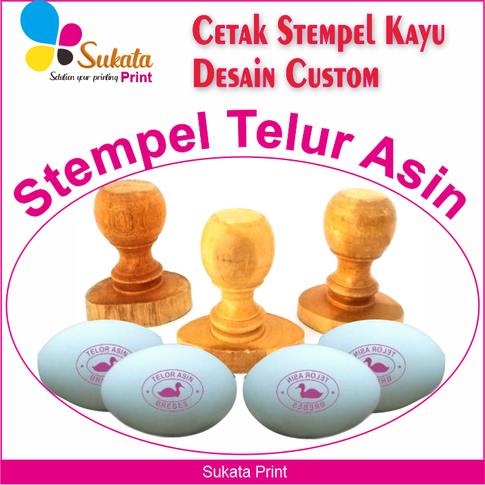 Jual Cetak Stempel Kayu Desain Custom | Cetak Stempel Untuk Telur Asin ...