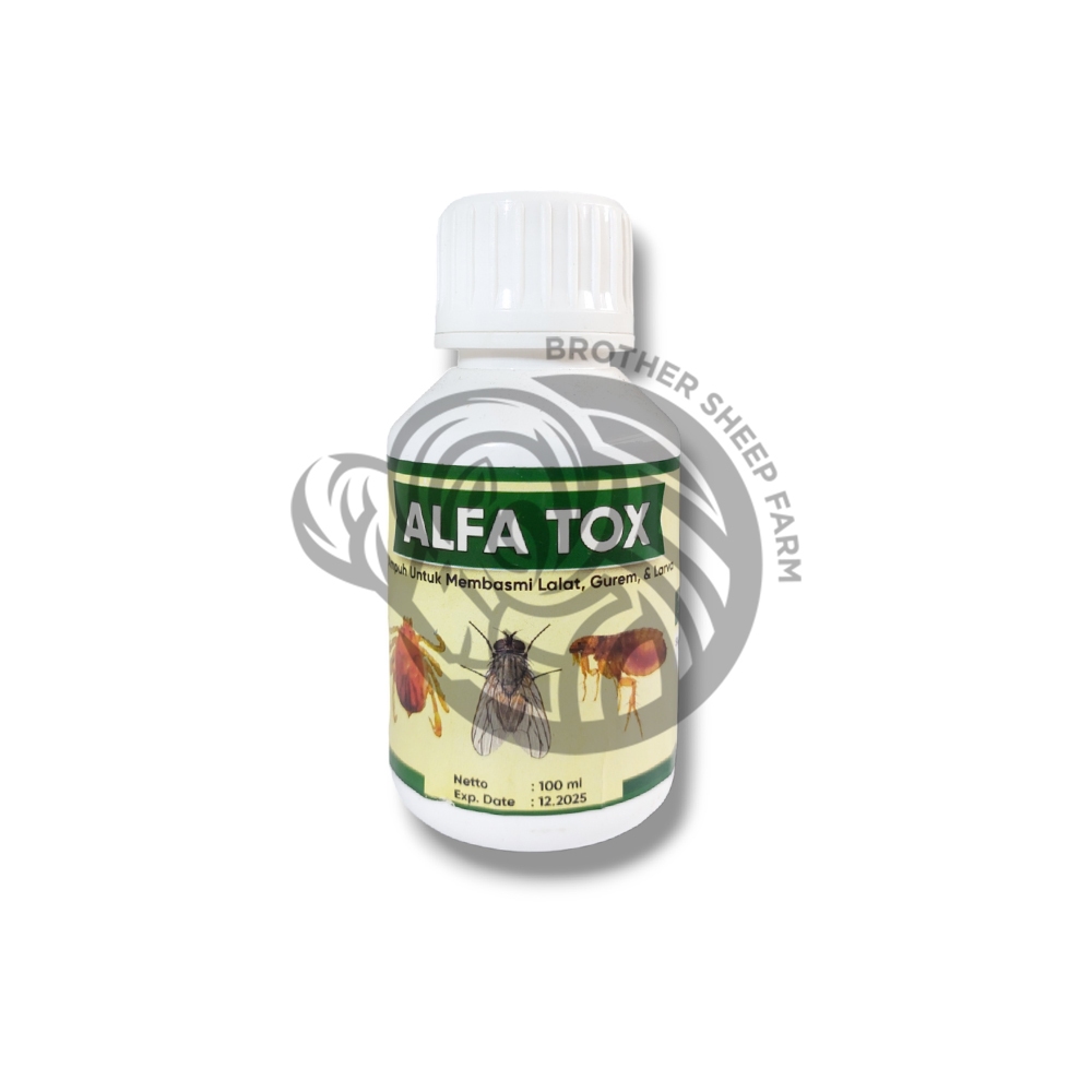 Jual Alfa Tox 100 ml Obat Kutu Lalat Ulat Tungau Caplat Parasit Hewan ...