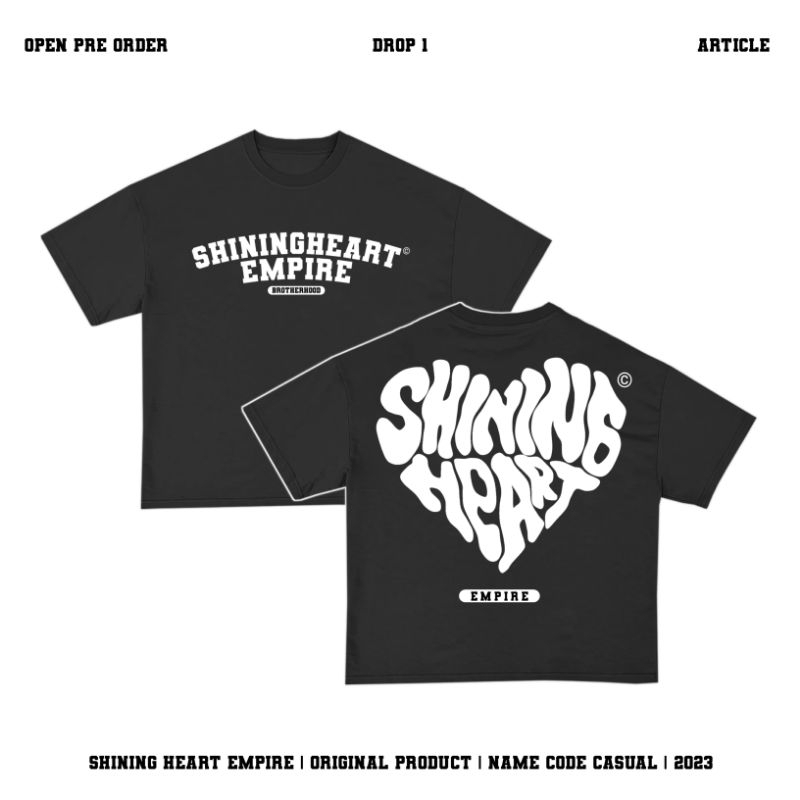 Jual t-shirt PSHT SHINING HEART EMPIRE (packing zipplock, free sticker ...