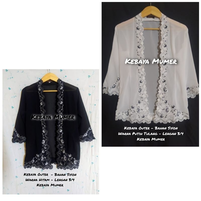 Jual Kebaya Outer. Kebaya Putih. Kebaya Sifon. Kebaya Encim. Kebaya ...