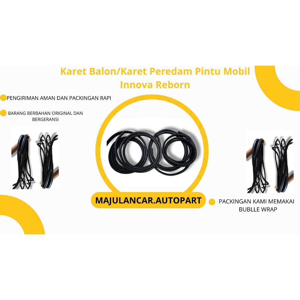 Jual Karet Balon/Karet Peredam Pintu Mobil innova reborn | Shopee Indonesia