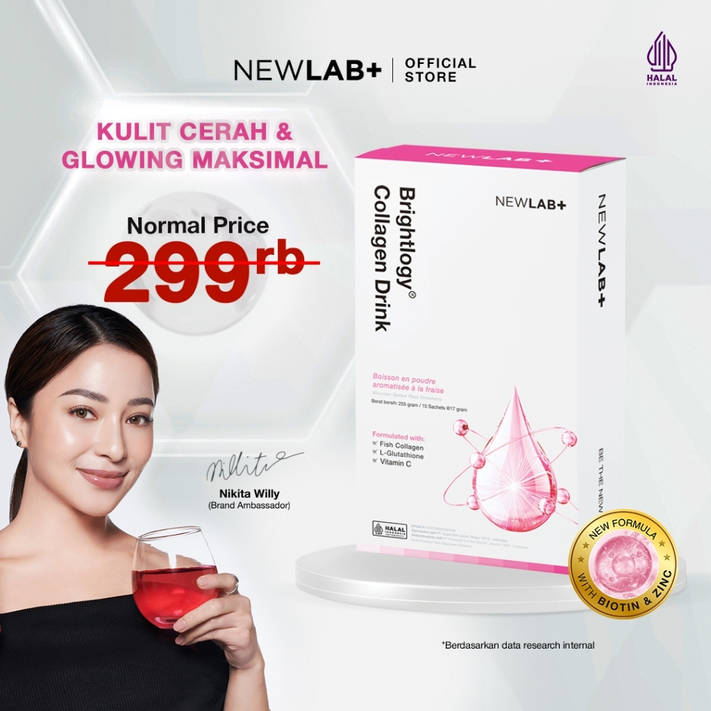 Jual NewLab Premium Collagen Drink | Minuman Collagen | Kolagen Pencerah Kulit | Shopee Indonesia
