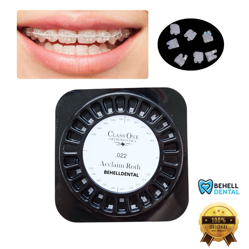 Jual BRACKET BEHEL PERMANEN PERBAIKAN GIGI CERAMIC CLASSONE TRANSPARAN ...