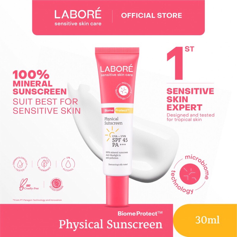 Jual LABORE Biome Protect Physical Sunscreen 30ml / Biome Repair ...