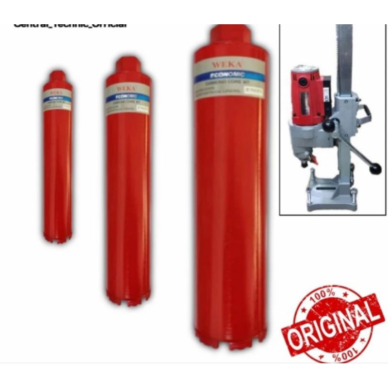 Jual mat bor coring 3 INCH weka diamond corring driil 75mmx 350mm ...